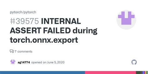 INTERNAL ASSERT FAILED During Torch Onnx Export Issue Pytorch Pytorch GitHub