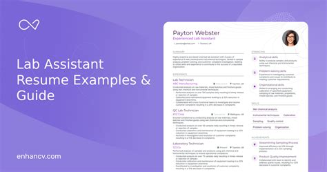 5 Lab Assistant Resume Examples Guide For 2024