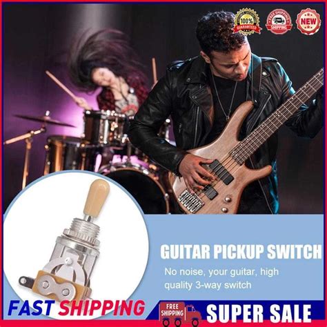 3 Way Guitar Selector Pickup Toggle Switch With Tip Cap Pickups Parts