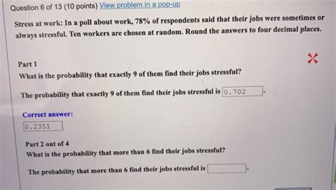 Solved Question 6 Of 13 10 Points View Problem In A Pop Up