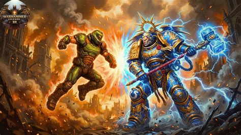 Doom Slayer Enfrenta O Mais Selvagem Primarca Do 40k A Luta Épica 🔥