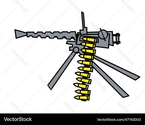 Machine Gun Ww1 Drawing Vickers Machine Gun Wikipedia