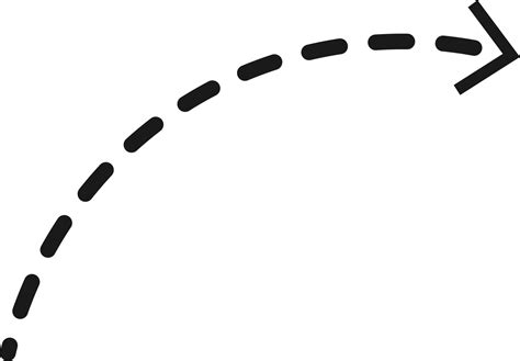 Hand Drawn Dotted Arrow Shape 21999578 Png