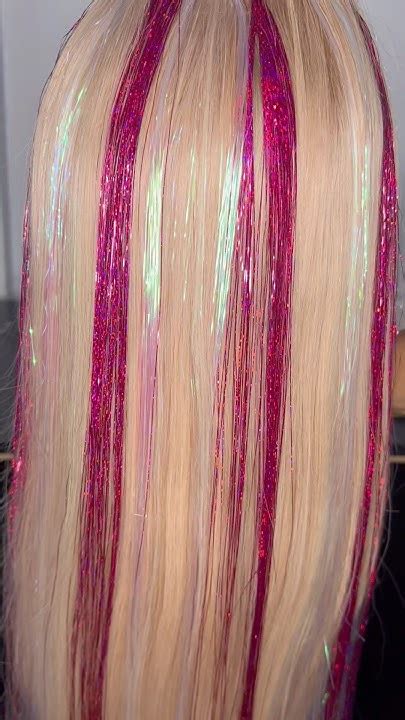 Easy Hair Tinsel Tutorial For Beginners Hair Hairstyle Shorts