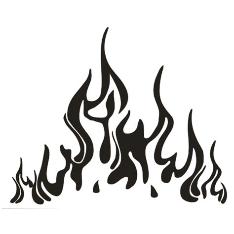 Calcomanías Especiales De Pared De Llama De Fuego Grandado