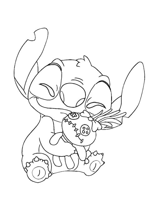 Scrump Lilo And Stitch Coloring Pages