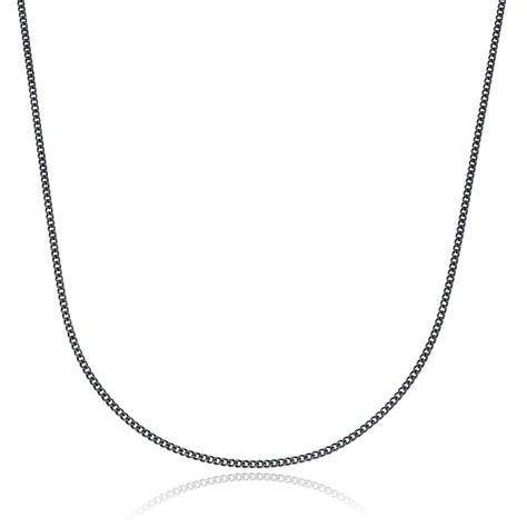 Silver Panzer Chain Oxidized Finish Myka