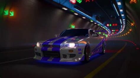 Nissan Skyline Gt R R34 Rain Night City