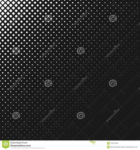Abstract Monochrome Rounded Square Pattern Background Vector Graphic From Diagonal Squares In