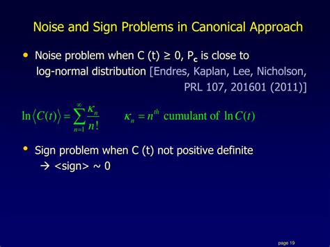 Ppt Finite Density With Canonical Ensemble And The Sign Problem