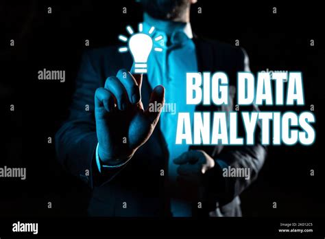 Hand Writing Sign Big Data Analyticsthe Process Of Examining Large And