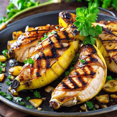 Grilled Banana Chicken Recipe Cookaifood