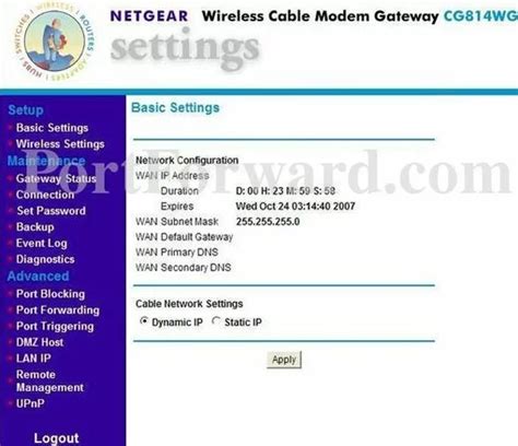 Fastest Netgear CG814WG Router Open Port Instructions