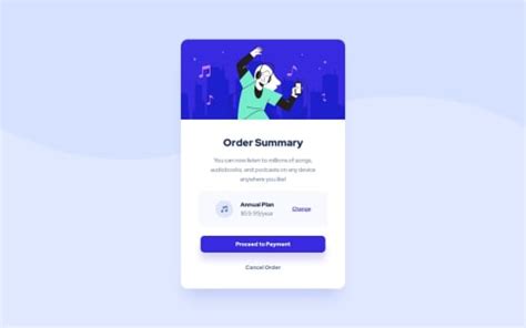 Frontend Mentor Order Summary Card Coding Challenge Solution