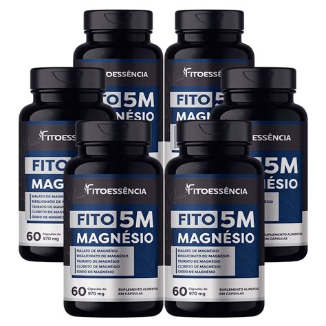 Compre 4 Leve 6 Fito 5m MagnÉsio FitoessÊncia Fitoessência