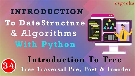 Python Dsa Class 34 Introduction To Tree Shortcut Way To Find Pre Post And Inorder Youtube