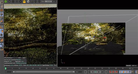 Octane For C D Tutorial Making Forest Scene Model Light Rendering