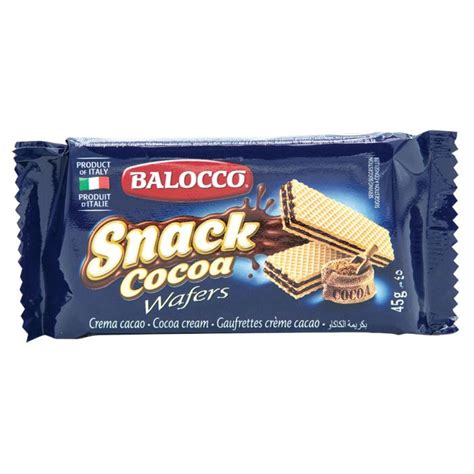 Balocco Snack Cocoa Wafers 45g Crispy Italian Treat World Food Shop