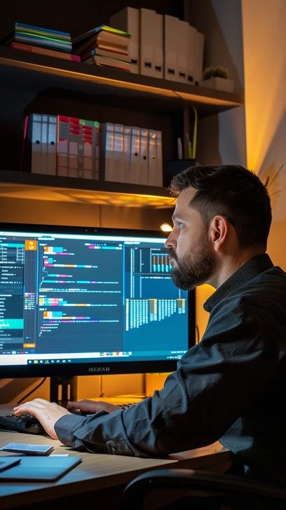 Free Focused Programmer Working Image Technology Programmer Coding