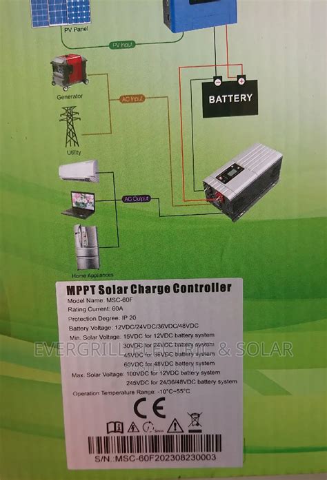 Yohako Mppt Solar Charge Controller 60a In Ojo Solar Energy Evergrill Electric And Solar Hub