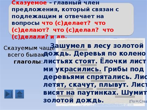 Интерактивный плакат Главные члены предложения 2 класс Область знаний русский язык Тип