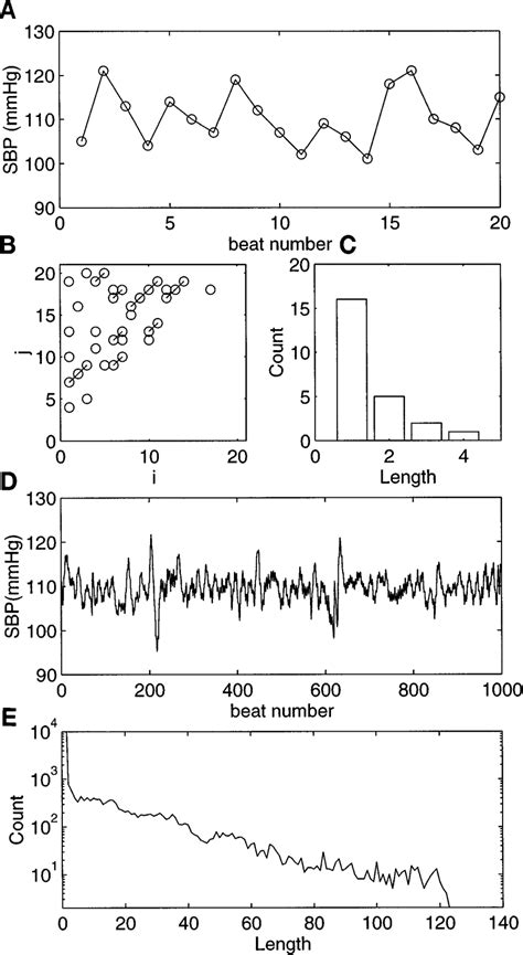 Recurrence Plot Method A Example Of Blood Pressure Time Series X 1 Download Scientific