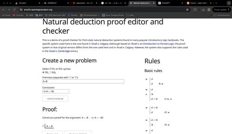 Natural Deduction Proof Editor Andcheckerthis Is A