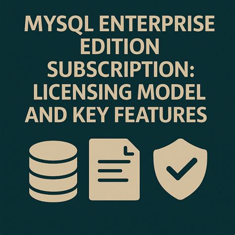 Oracle Mysql Licensing And Support A Complete Advisory Guide