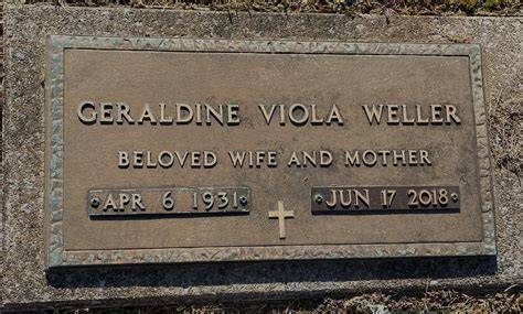 Geraldine Viola “deanie” Ebersole Weller 1931 2018 Mémorial Find A Grave
