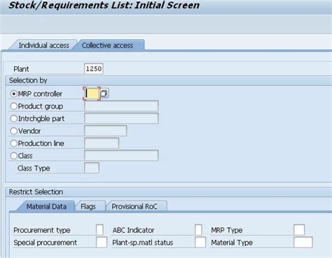 I Learn Sap Stock Requirement List Collective Display