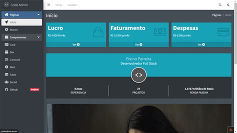 Github Brunin12codeadmin Admin Template Open Source Robusto E