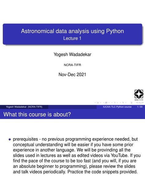 astronomical data analysis using python yogesh wadadekar pdf