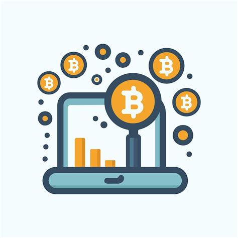A Computer Screen With A Bitcoin And A Symbol Of The Currency Premium Ai Generated Vector