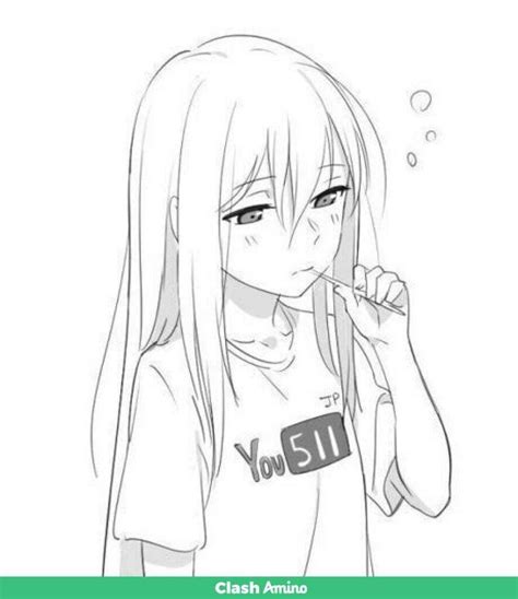 Аниме тянки для срисовки