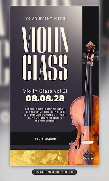 Classical Music Flyer Template Premium Psd