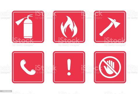 Fire Safety Icons