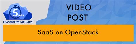 Using OpenStack To Support A SaaS Cloud Kumulus Technologies