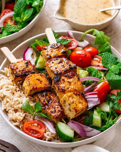 Greek Marinated Tofu Bowls All Veg Considered