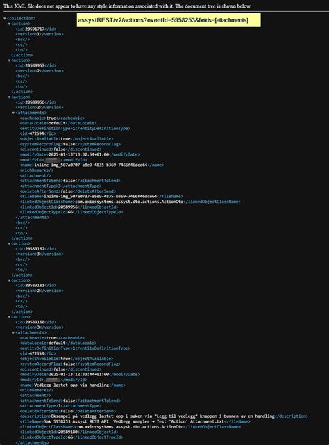 Get All Action Attachments From Event And Other Nested Elements Ifs