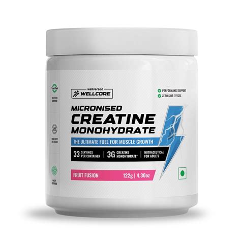 Best Micronised Creatine Monohydrate Supplement Online In India — Wellversed