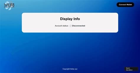 Web3 Boilerplate Codesandbox