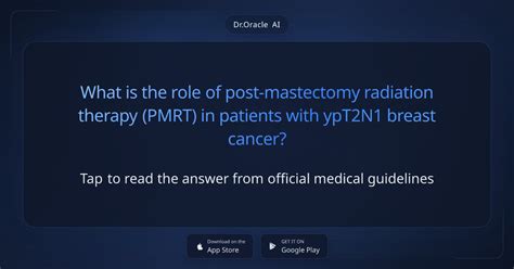 What Is The Role Of Post Mastectomy Radiation Therapy Pmrt In