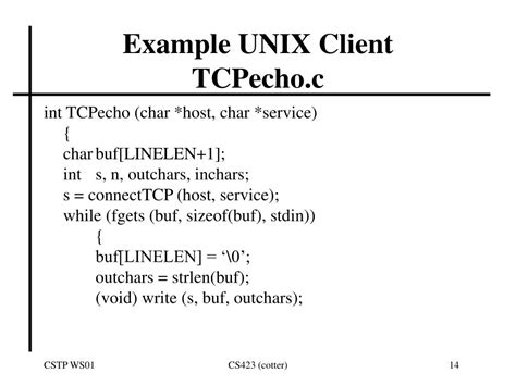 Ppt Sockets Programming In Unix Powerpoint Presentation Free