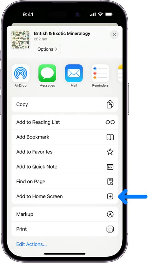 Bookmark A Website In Safari On Iphone Apple Support Ph