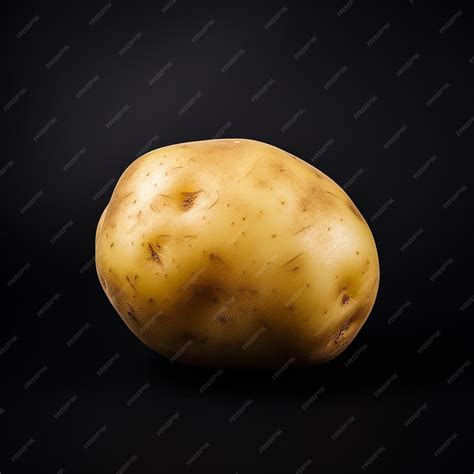 Premium Photo Potatoes On Solid Black Background