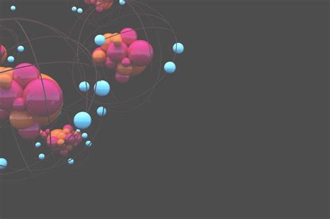 Premium Photo Blurry Dark Atom Background
