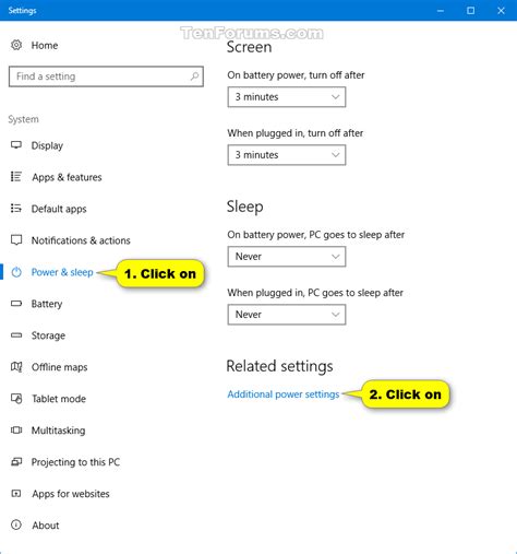 Change Power Plan Settings In Windows Tutorials