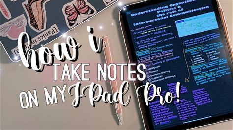 HOW I TAKE NOTES ON MY IPAD PRO Goodnotes 5 YouTube