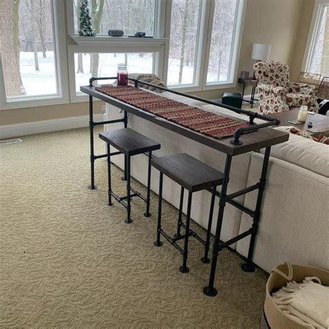 Diy Sofa Bar Table Cabinets Matttroy