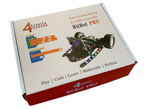 4tronix Bitbot Pro Free Ir Keypad Intelligent Robot For Microbit